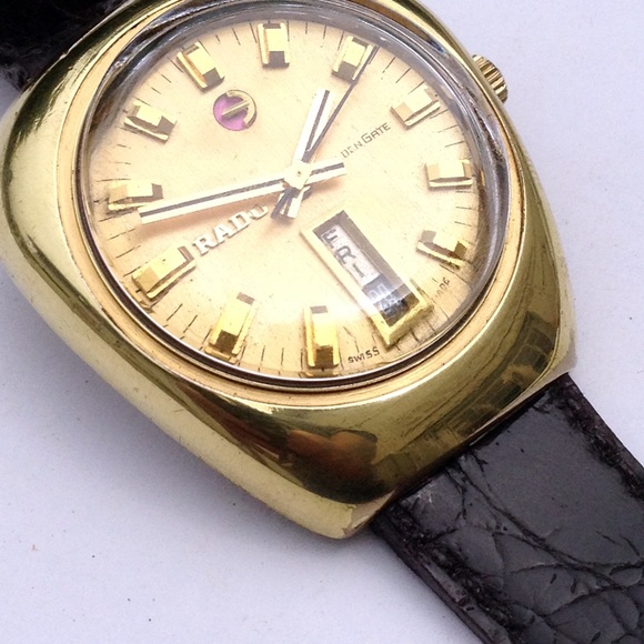 Rado Swiss made | Accessories | 4k Rolled Gold Rado 195s Golden Gate Gold Filled Automatic Am ...
